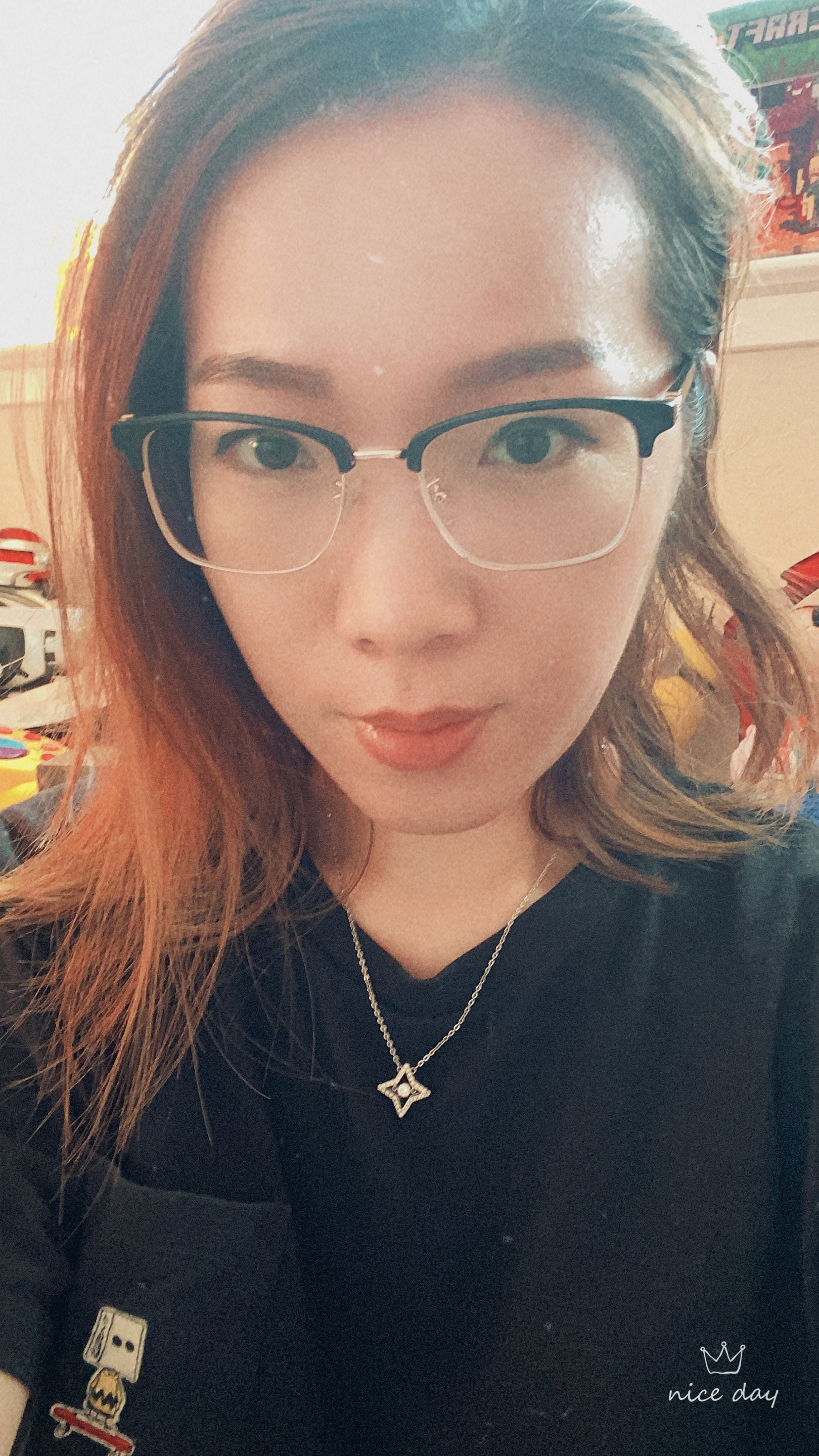 libra Rectangle - Black/Golden-Blue Block Pro Eyeglasses