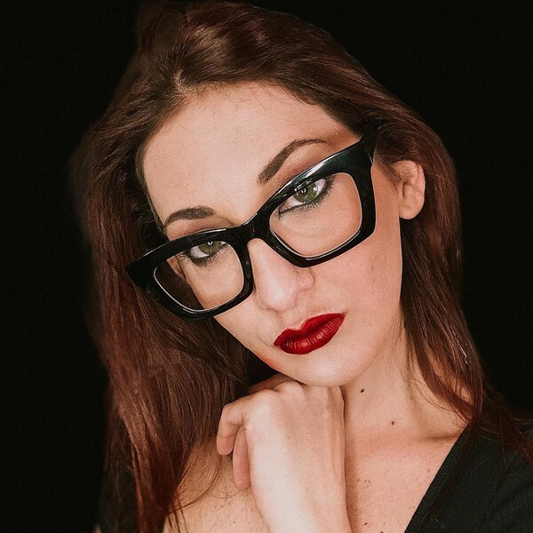 Cornelia Cat Eye Black Full-Frame TR90 Eyeglasses | GlassesShop