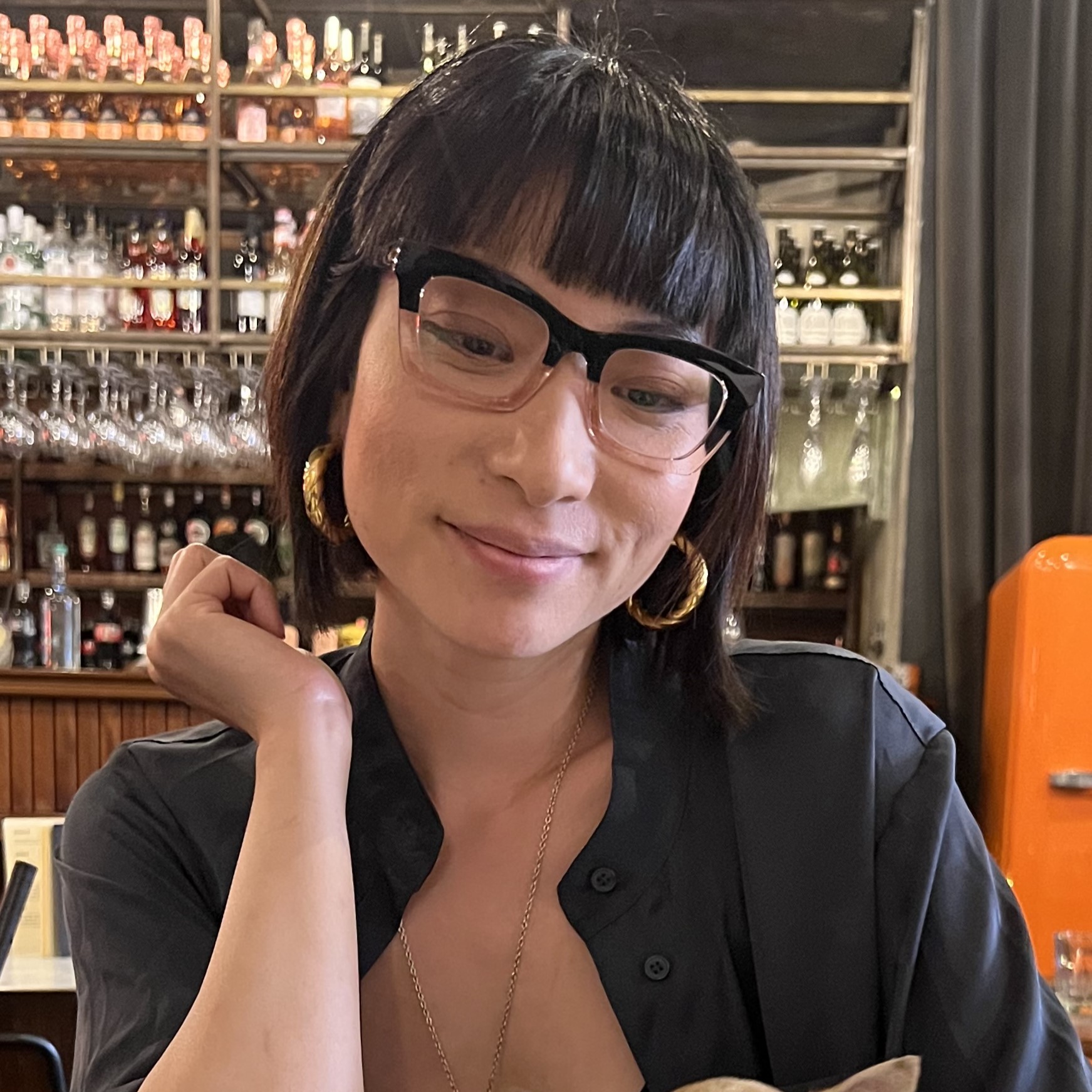 Cornelia Cat Eye Black Full-Frame TR90 Eyeglasses | GlassesShop