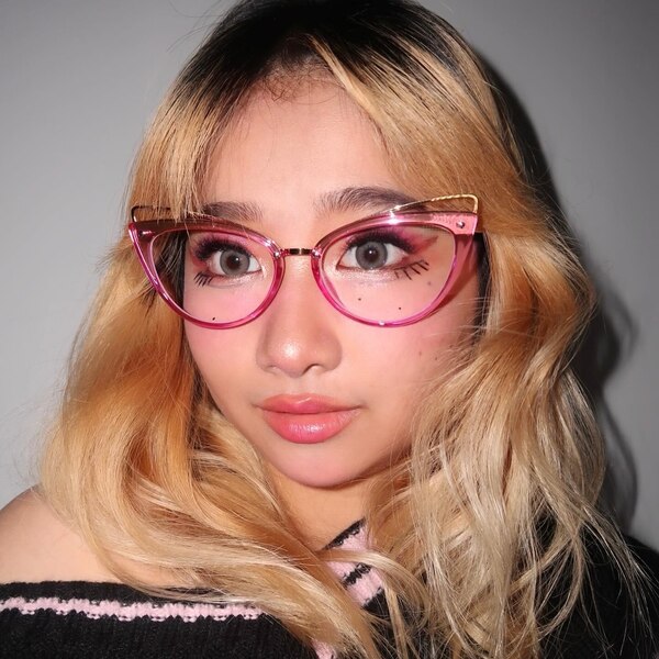 Bridget Cat Eye - Pink Eyeglasses