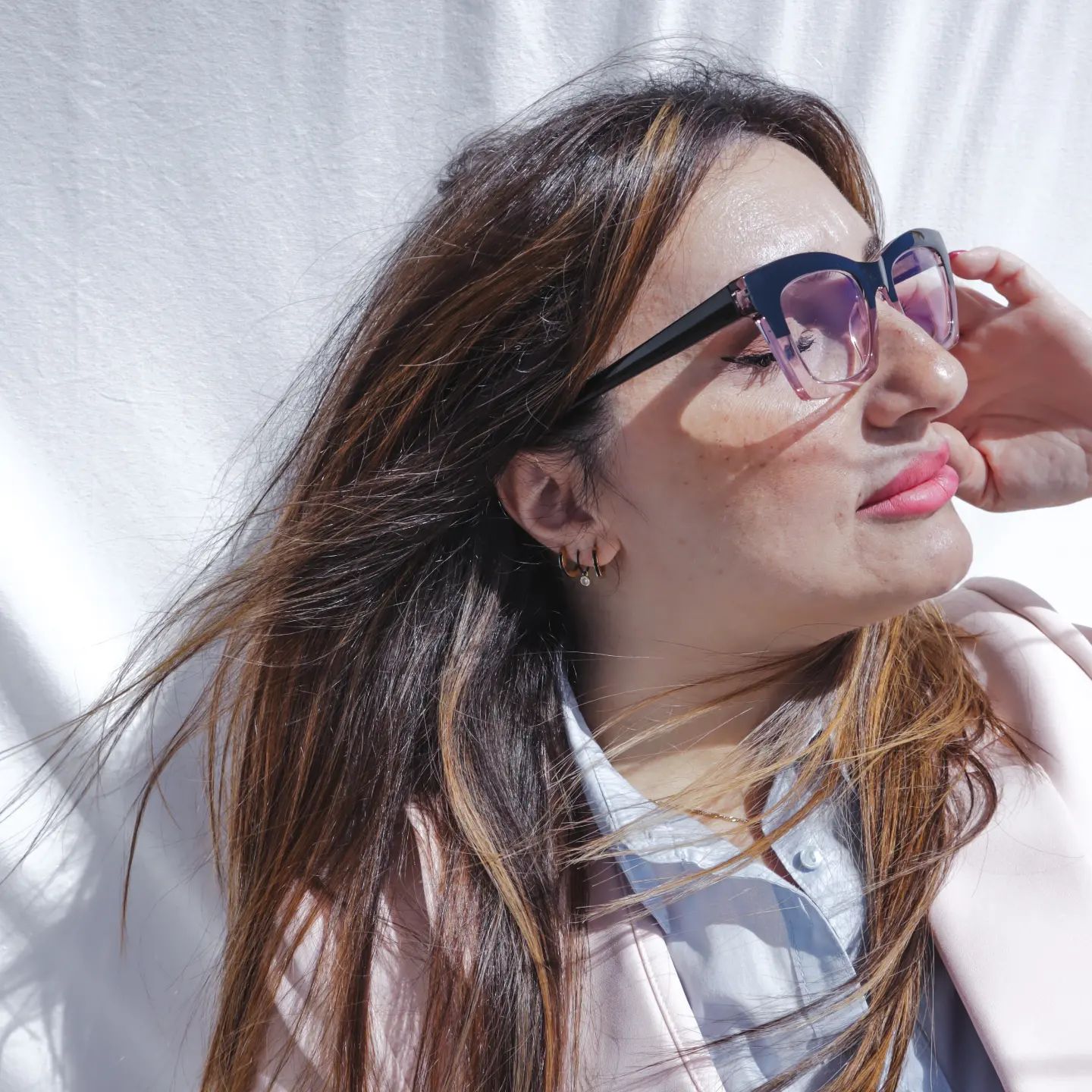 Cornelia Cat Eye Black Full-Frame TR90 Eyeglasses | GlassesShop