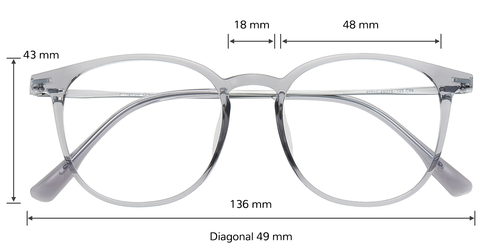 Fred Round - Gray Eyeglasses