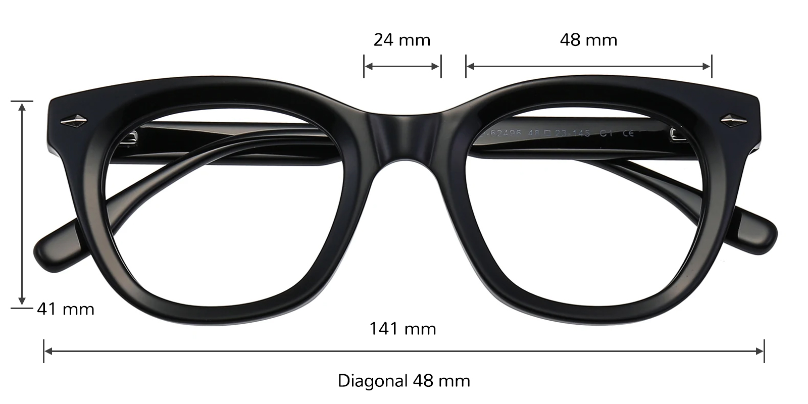Eartha Cat Eye Black Full-Frame Acetate Eyeglasses | GlassesShop