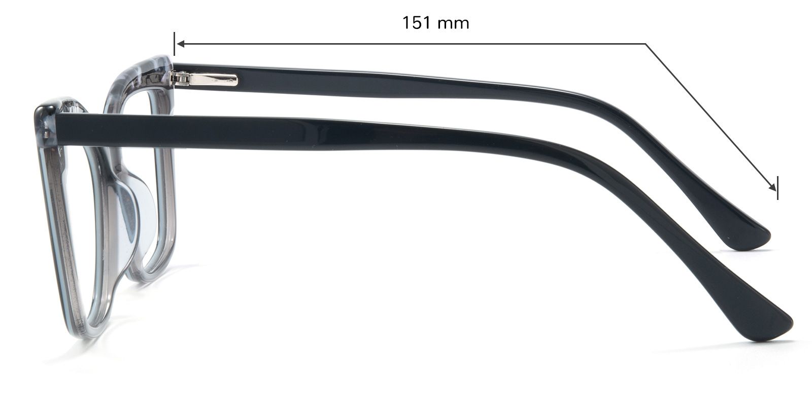 Eartha Cat Eye - Gray Eyeglasses