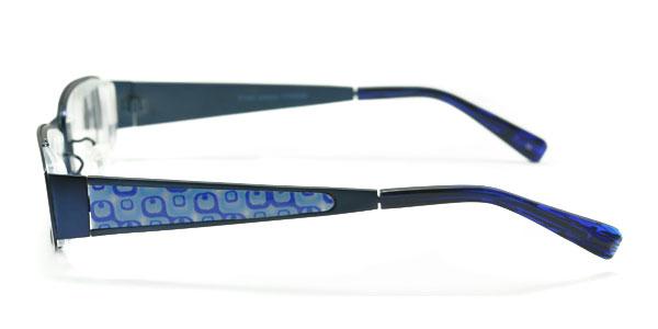 x-009 Rectangle - Blue Eyeglasses