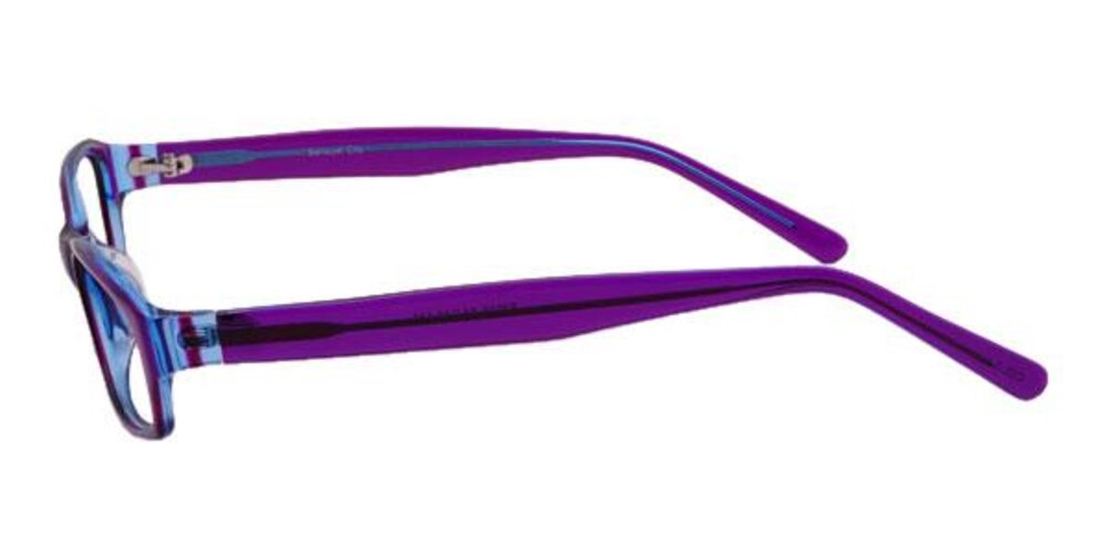 Menard Rectangle - Purple Eyeglasses