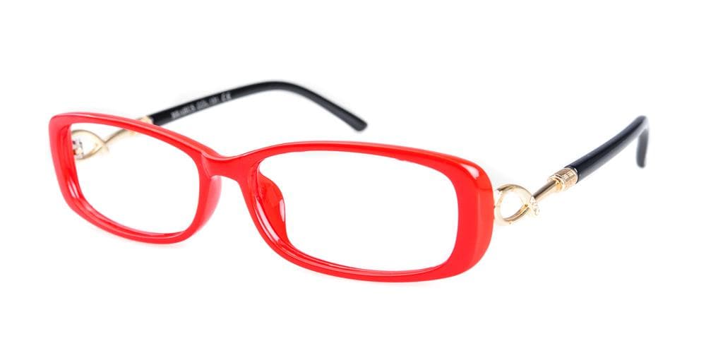 Cotton Rectangle - Red Eyeglasses