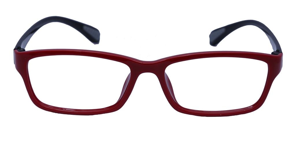 Ralston Rectangle - Red/Black Eyeglasses