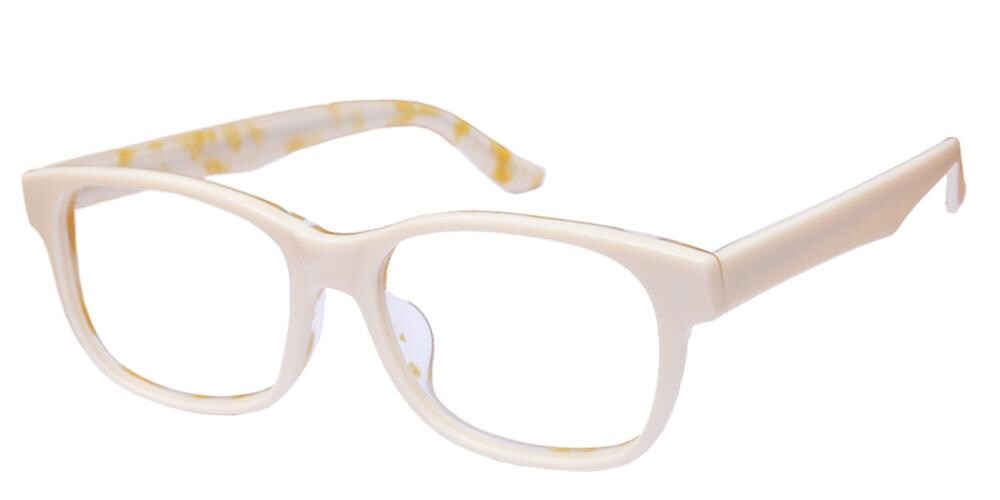 Hancock Classic Wayframe - Cream Eyeglasses