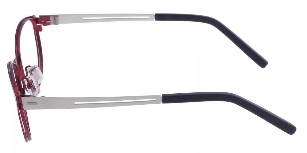 Candice Oval - Red Eyeglasses