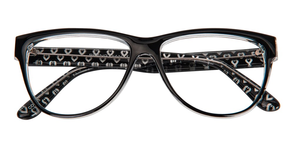 Augusta Classic Wayframe - Black/Crystal Eyeglasses