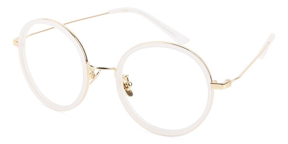 Rock Round - Cream Eyeglasses