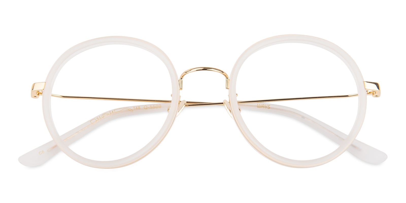 Rock Round - Cream Eyeglasses