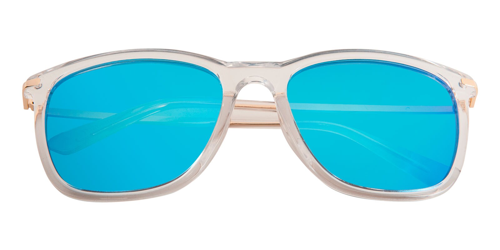 LaSalle Classic Wayframe - Crystal(Blue mirror-coating) Eyeglasses