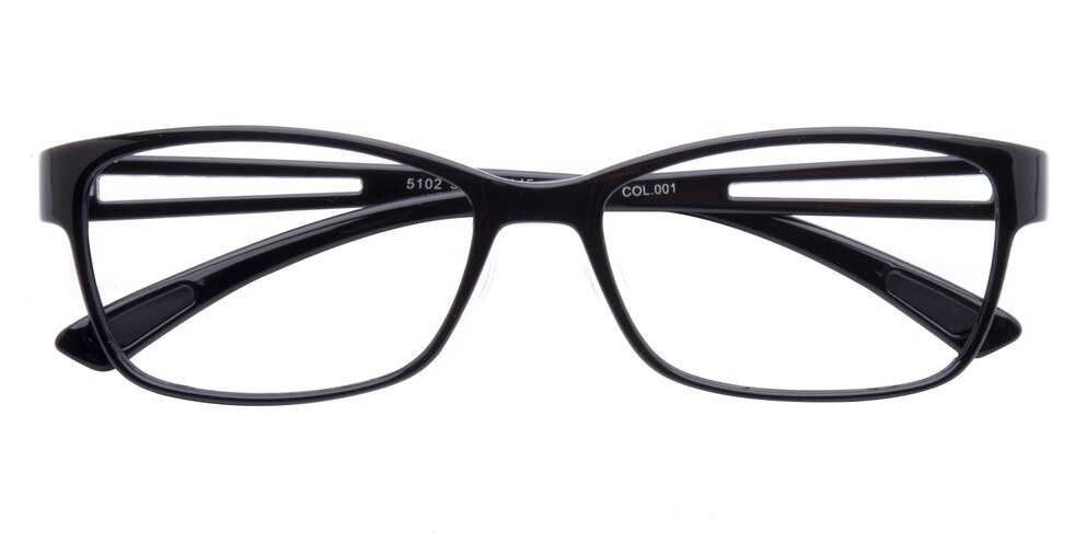 Berkeley Rectangle - Black Eyeglasses