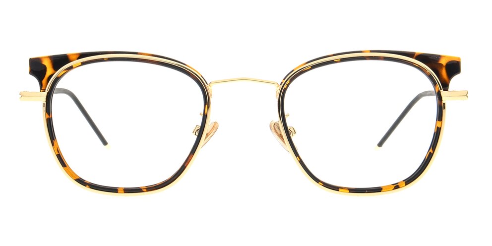 Grace Square - Tortoise/Golden Eyeglasses