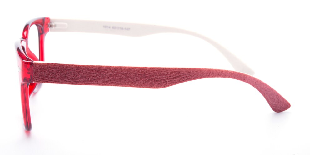 Hopkinsville Classic Wayframe - Red Eyeglasses