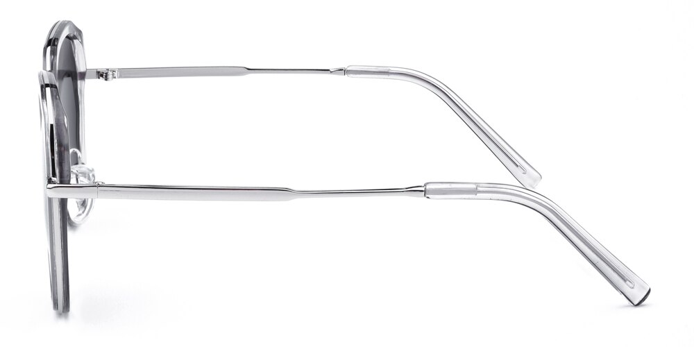 Corpus Polygon - Gray/Silver mirror-coating Eyeglasses