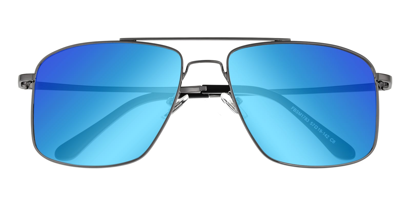 Woolley Aviator - Gunmetal/Blue mirror-coating Eyeglasses