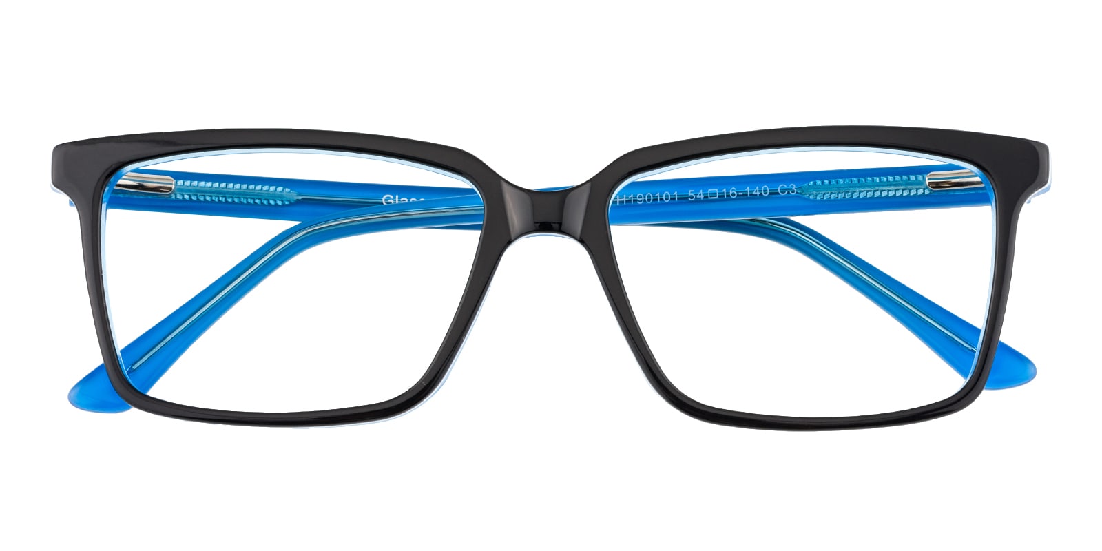 Shanks Rectangle - Black/Blue Eyeglasses