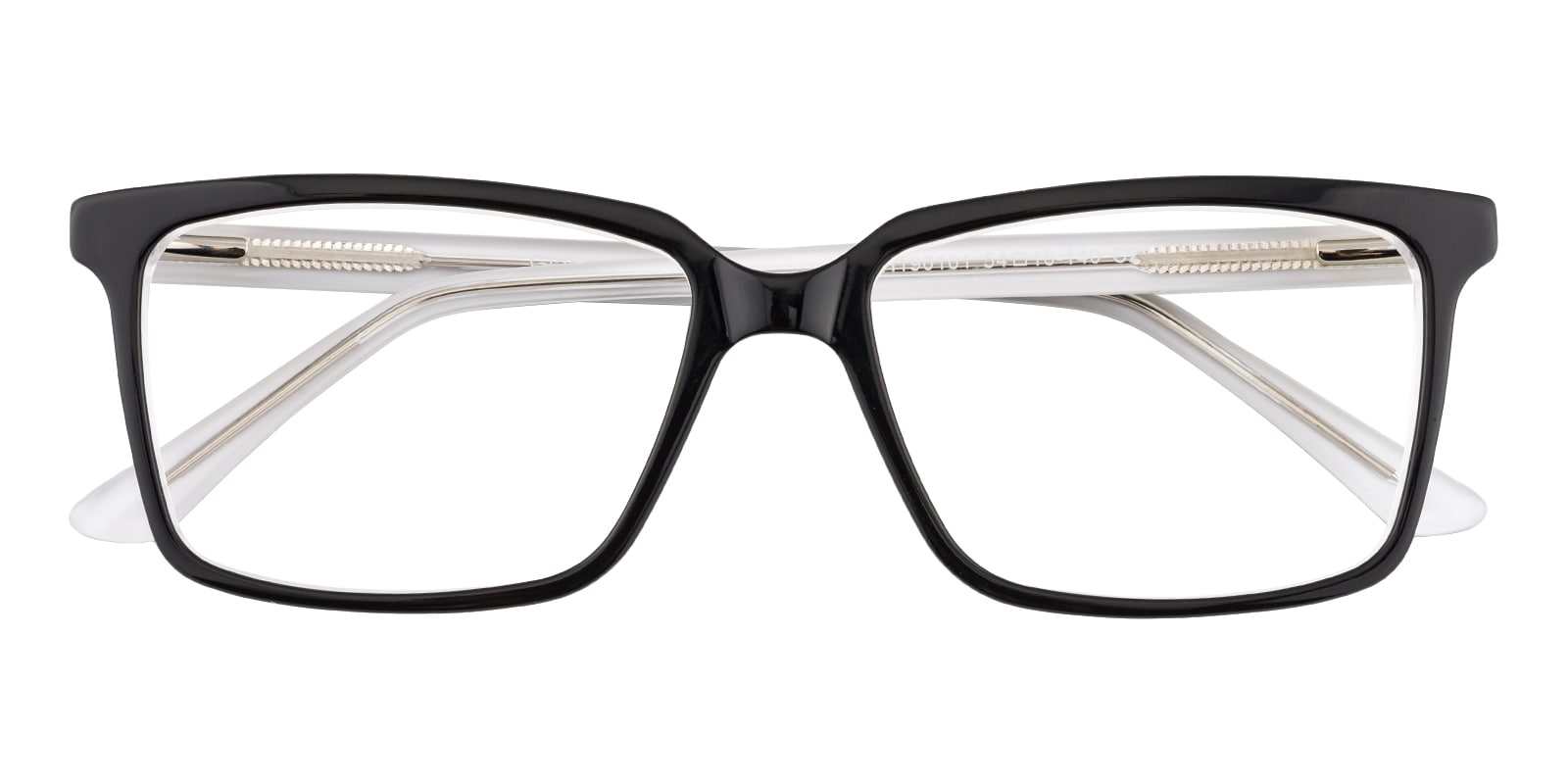 Shanks Rectangle - Black/Crystal Eyeglasses