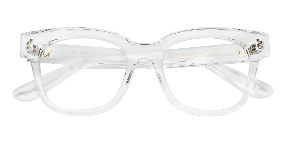 Katey Classic Wayframe - Crystal Eyeglasses