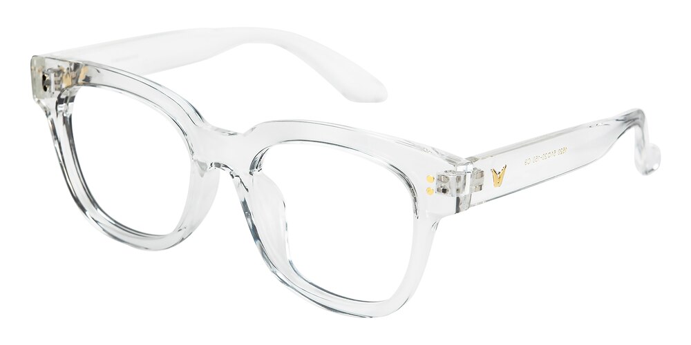Katey Classic Wayframe - Crystal Eyeglasses