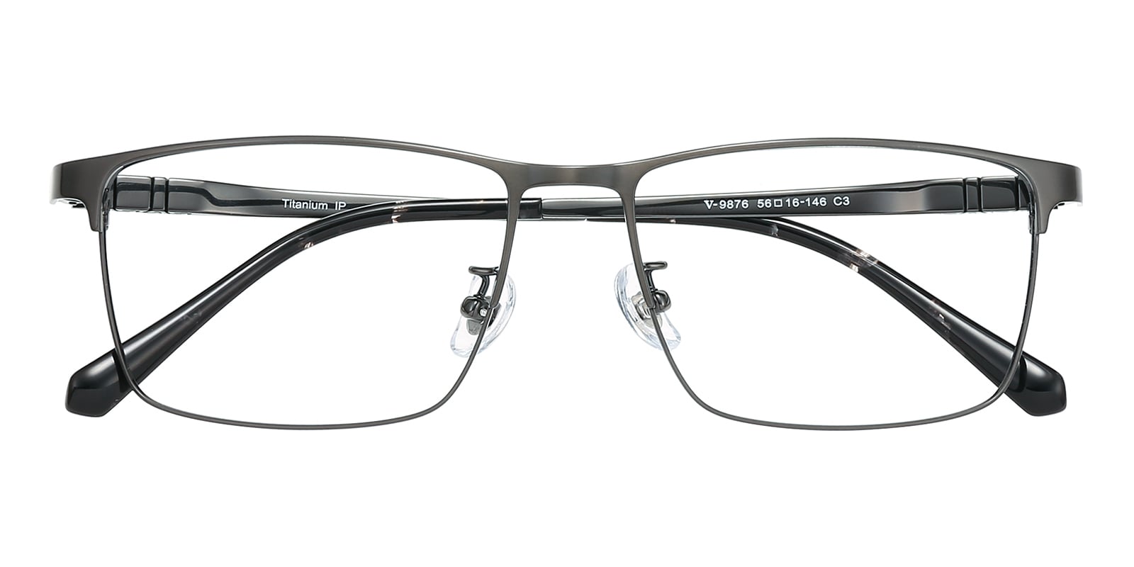 Andrew Rectangle - Gunmetal Eyeglasses