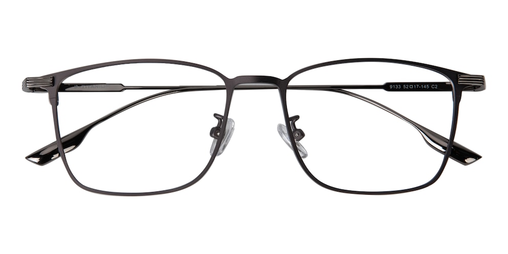 Rectangle Gunmetal Eyeglasses | GlassesShop