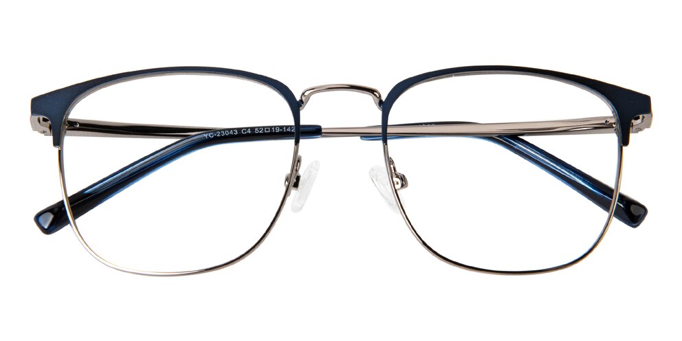 Gerald Classic Wayframe - Blue/Silver Eyeglasses