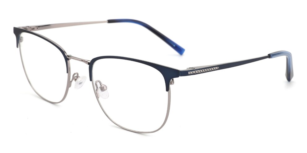Gerald Classic Wayframe - Blue/Silver Eyeglasses