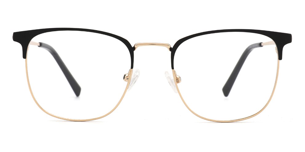 Gerald Classic Wayframe - Black/Golden Eyeglasses