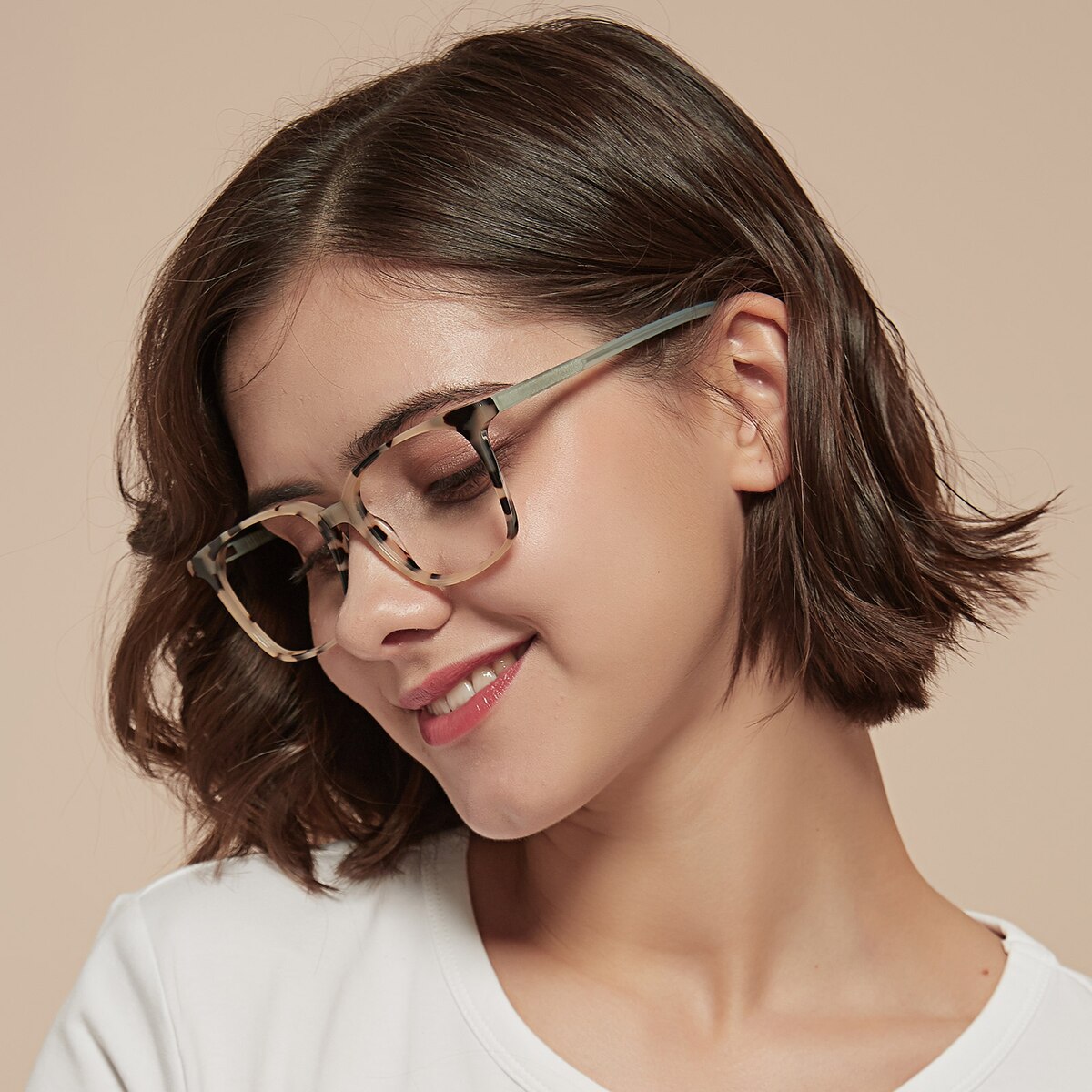 Prairie Rectangle Petal Tortoise Full-Frame Acetate Eyeglasses ...