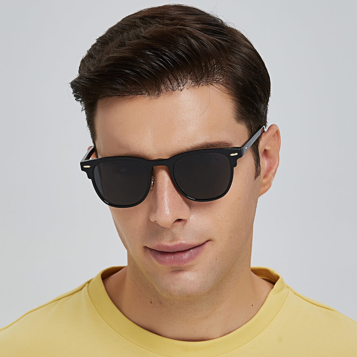 Murphy Browline Black Full-Frame Ultem Eyeglasses | GlassesShop