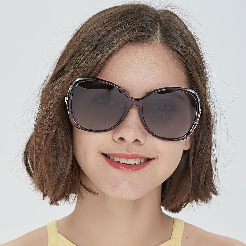 Yvette Oval - Purple Eyeglasses