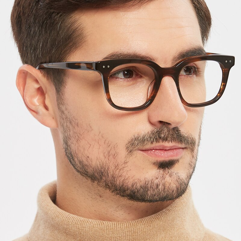 Aspen Square - Brown Eyeglasses