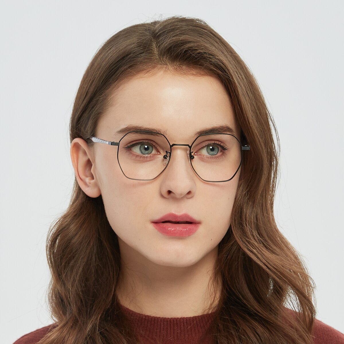 Winston Polygon - Black/Crystal Eyeglasses