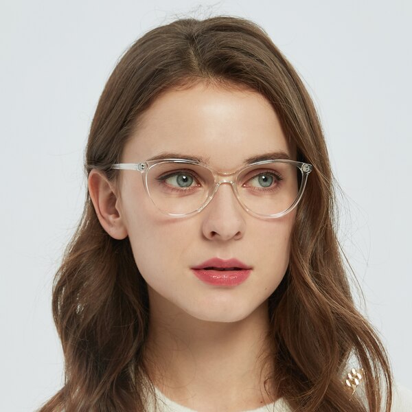 Eden Cat Eye Crystal Full-Frame TR90 Eyeglasses | GlassesShop