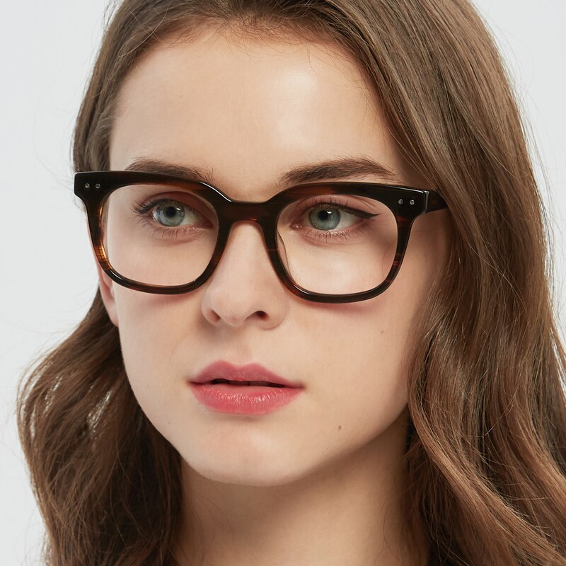 Aspen Square - Brown Eyeglasses