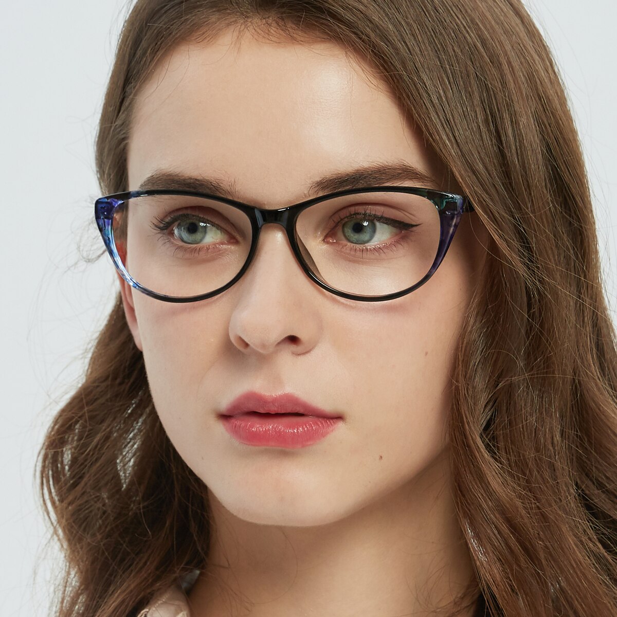 Acacia Cat Eye Black Full-Frame TR90 Eyeglasses | GlassesShop