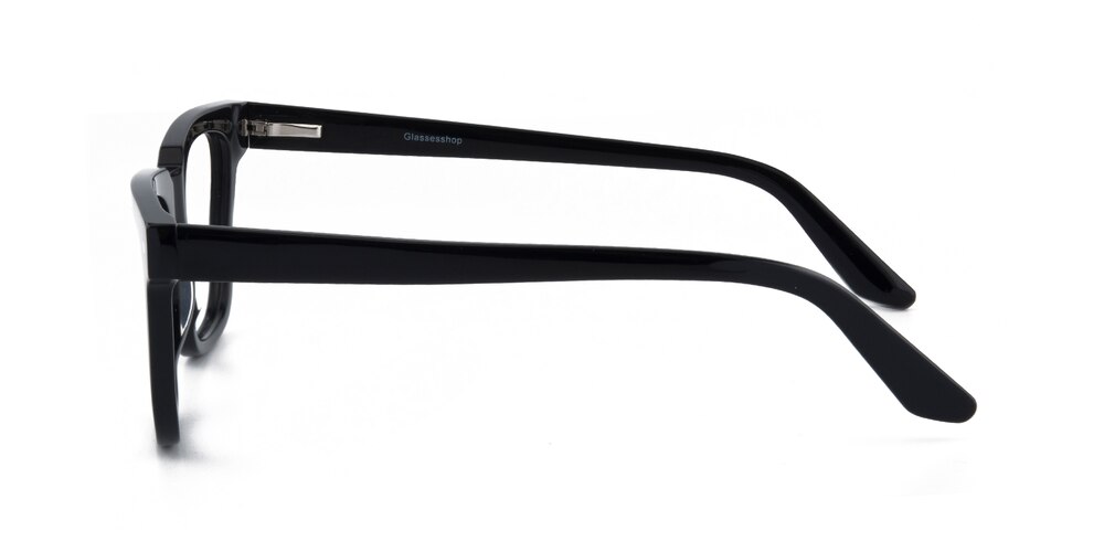 Kissimmee Square Black Full-Frame Acetate Eyeglasses | GlassesShop
