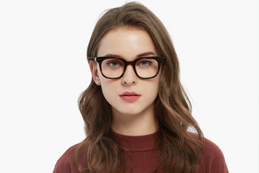 Aspen Square - Brown Eyeglasses
