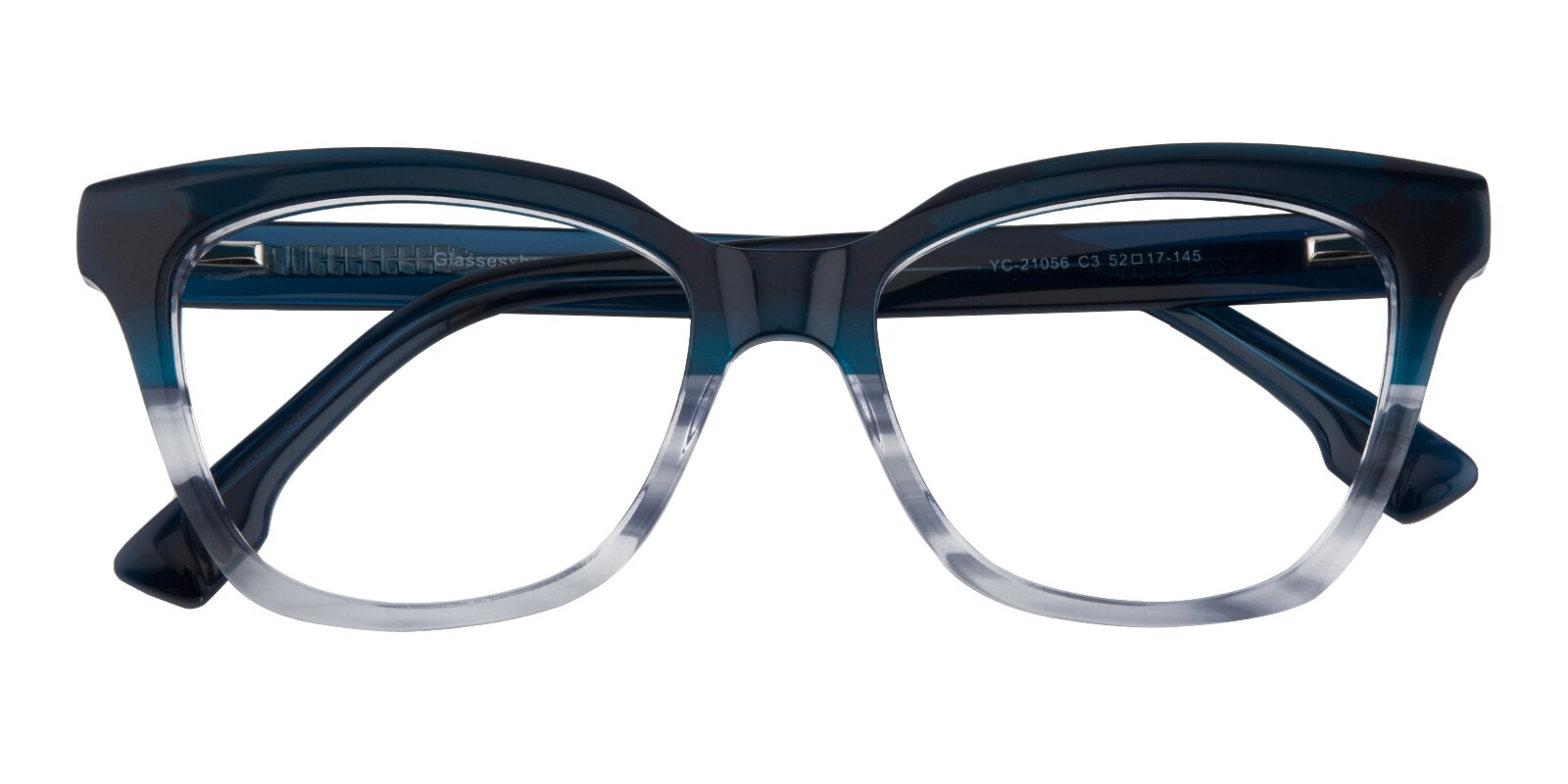 Clearwater Polygon - Blue/Crystal Eyeglasses