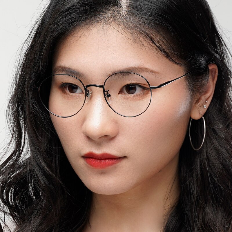 Glenview Round - Black Eyeglasses