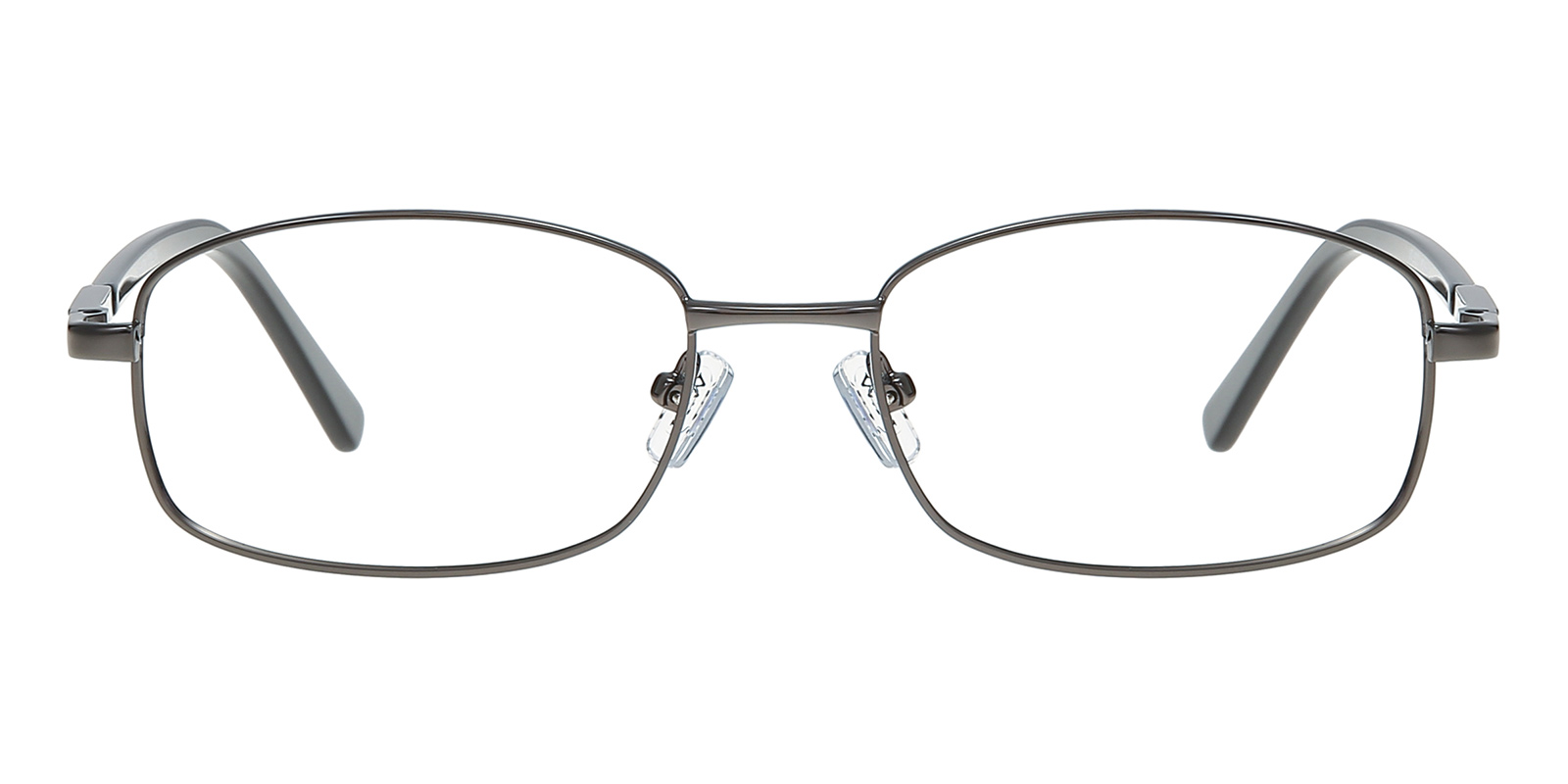 Rouge Oval Gunmetal Full-Frame Metal Eyeglasses | GlassesShop