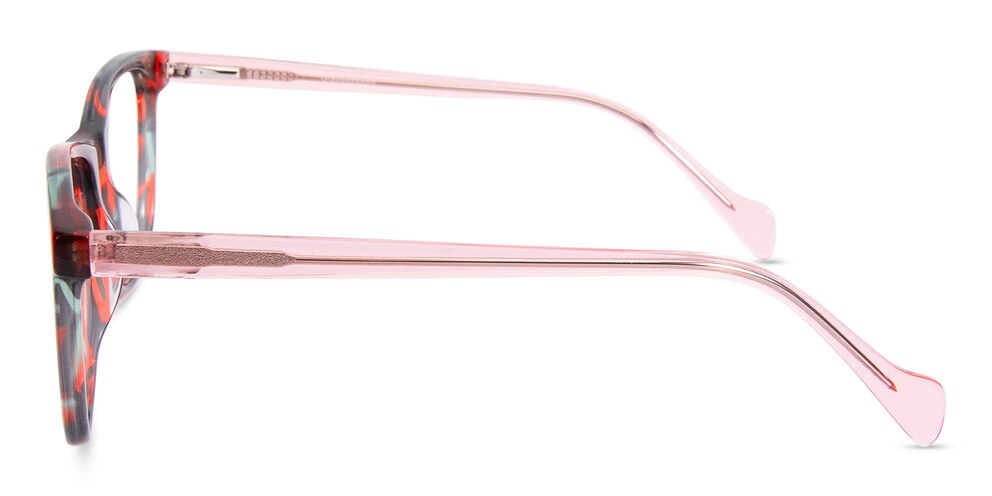 Nina Rectangle - Multicolor/Pink Eyeglasses