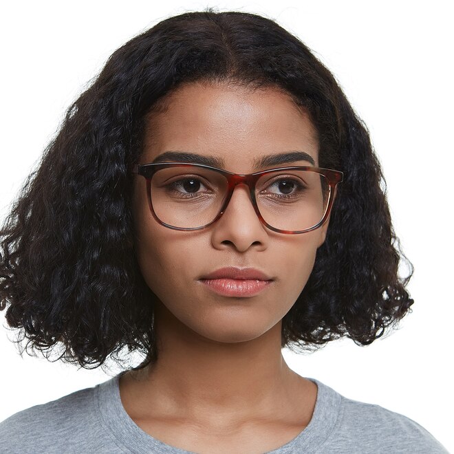 Nina Rectangle - Multicolor/Pink Eyeglasses