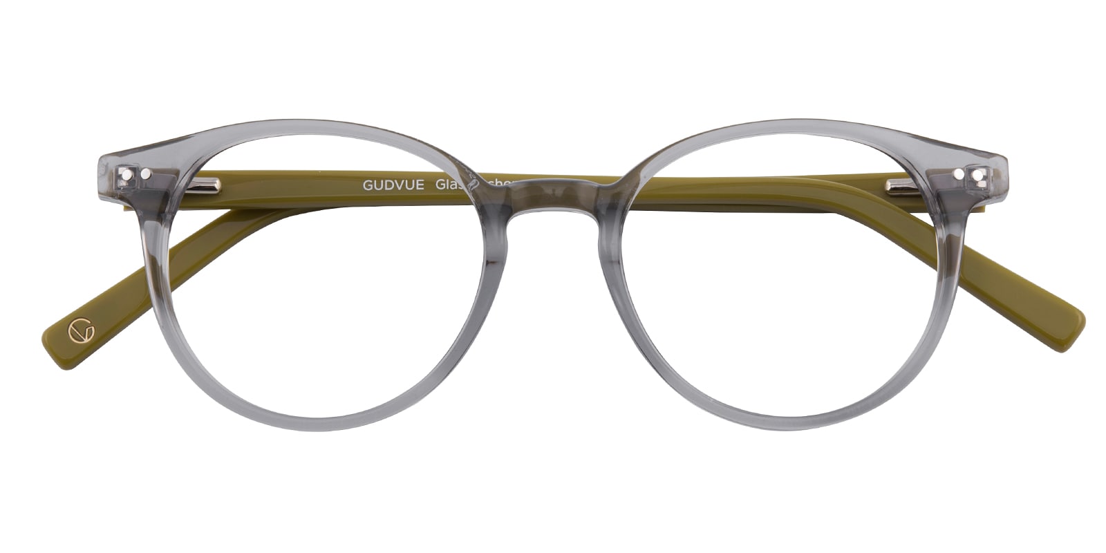 Morning Round - Gray/Yellow Eyeglasses