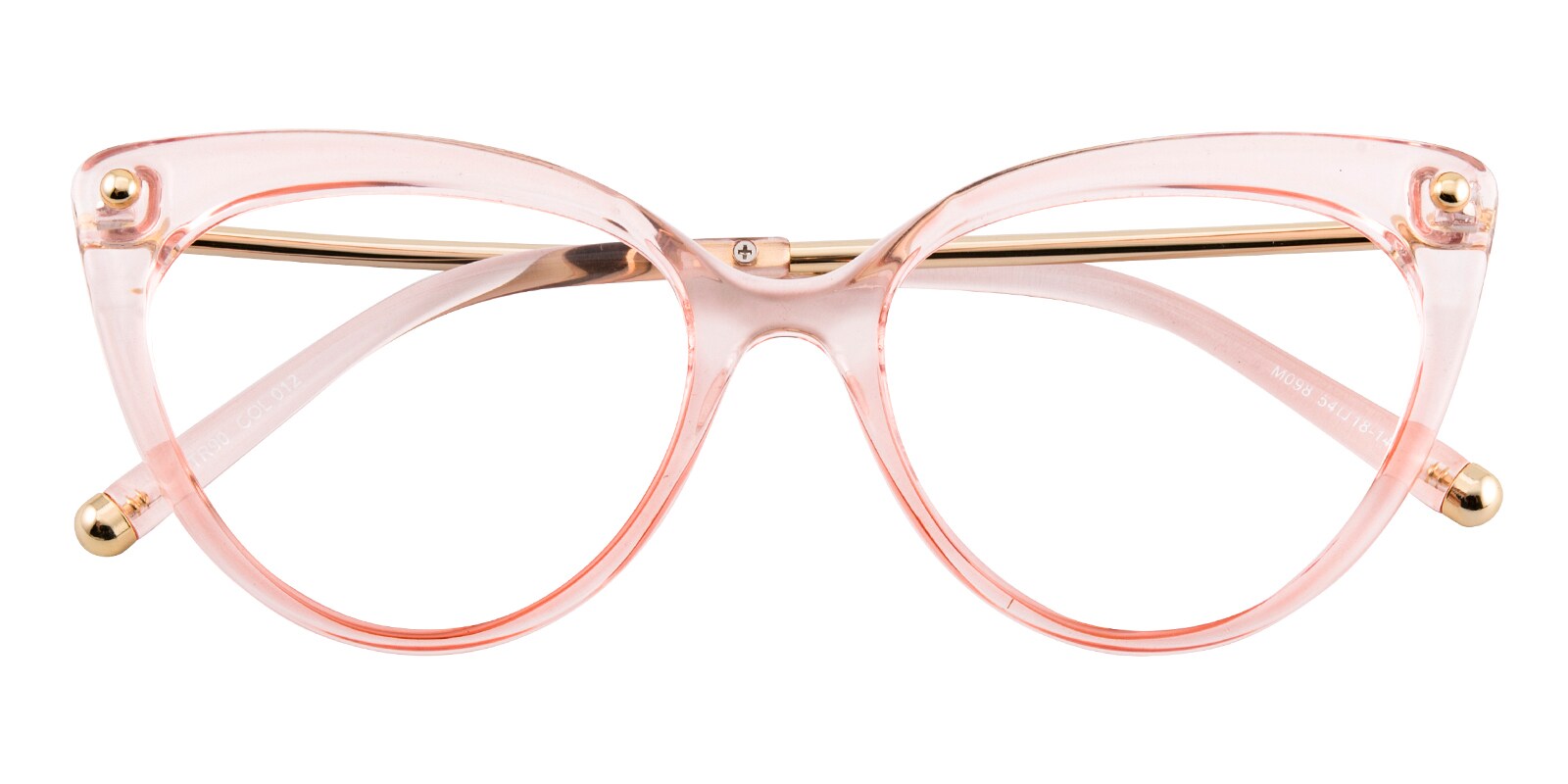 Mavis Cat Eye - Pink/Golden Eyeglasses