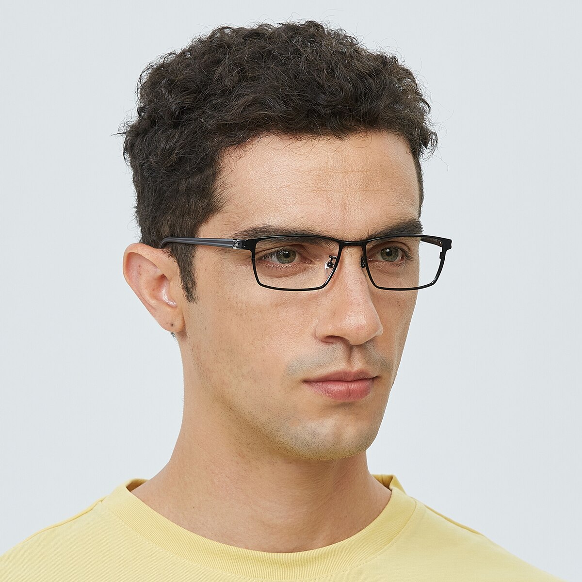 Blake Rectangle - Black Eyeglasses
